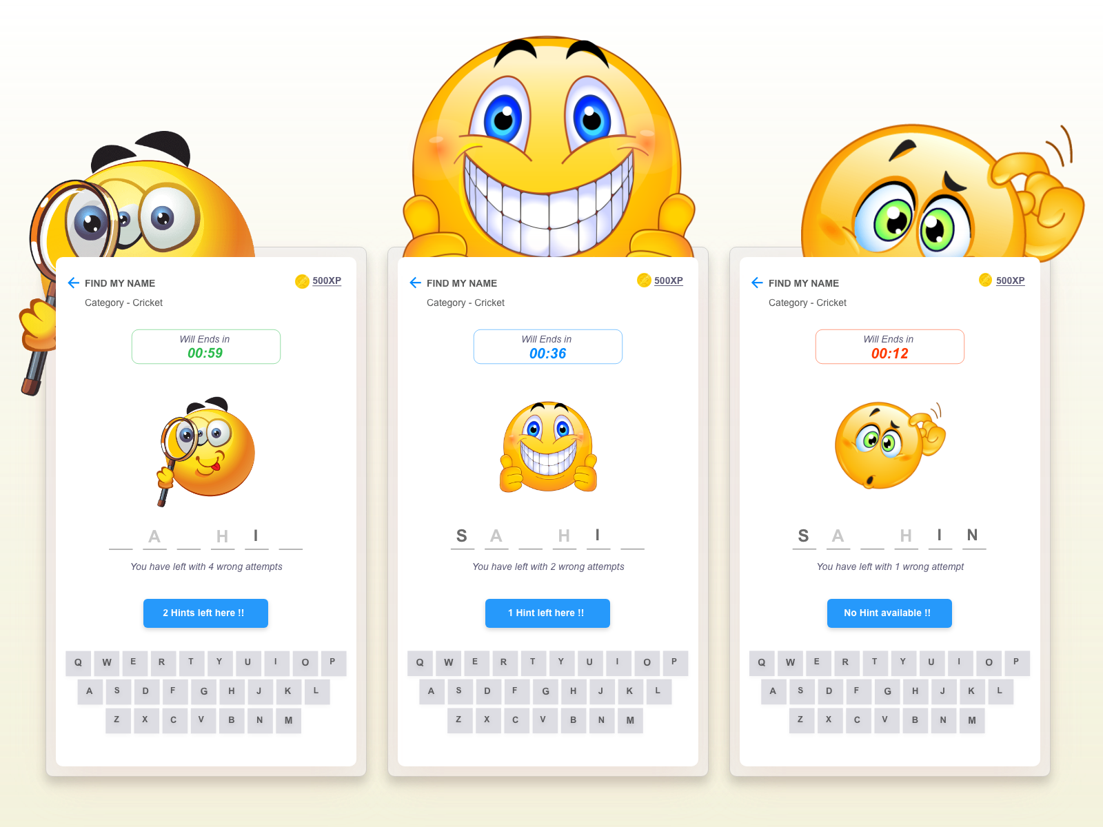 Game | Find My Name by ViKi on Dribbble