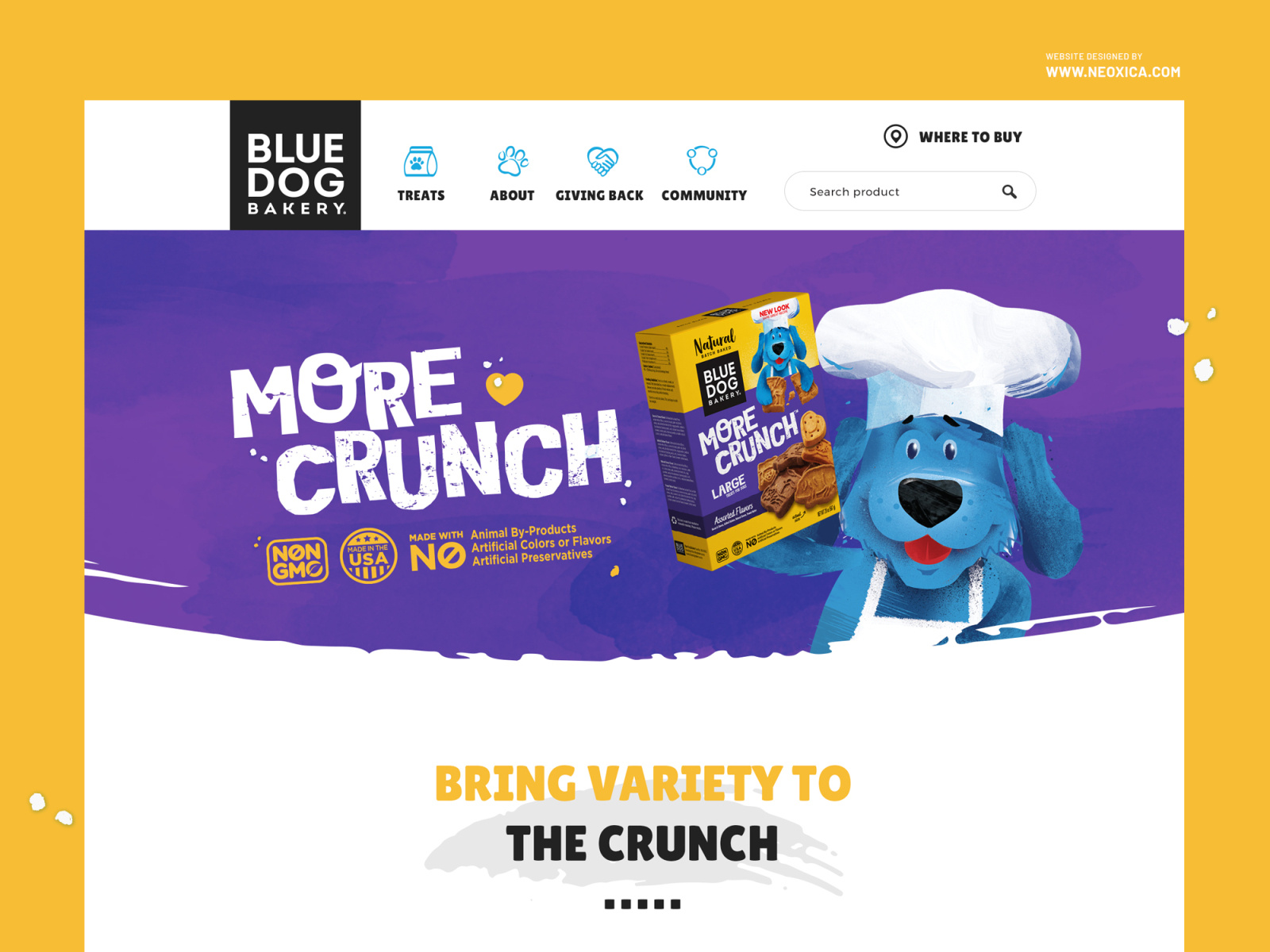 Dog Food Website Design by Kama Dwipayana on Dribbble