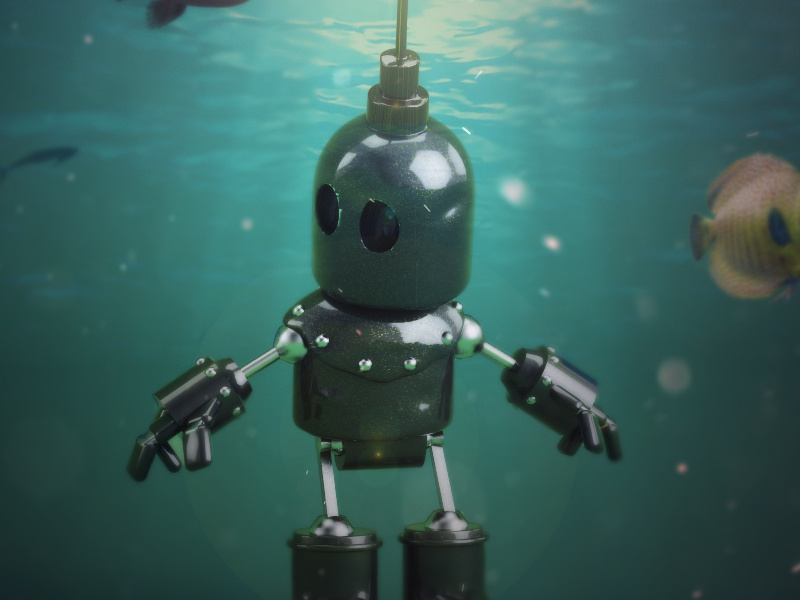 3D Robot by Daniel Ocampo on Dribbble