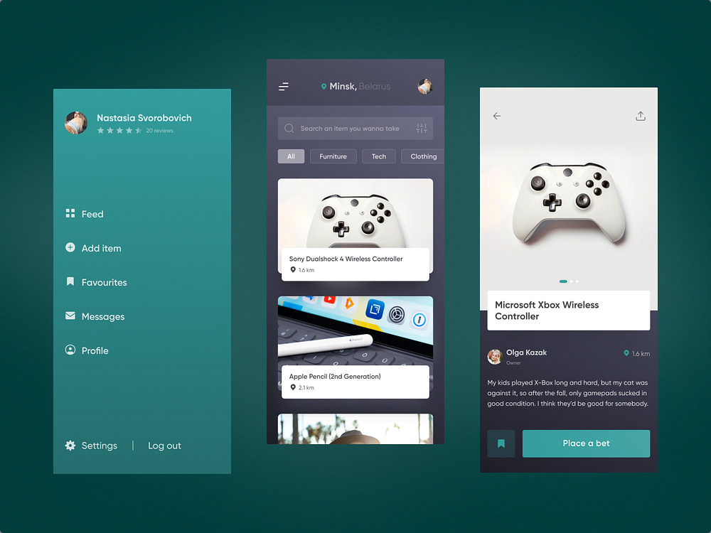 Browse thousands of Menu UI images for design inspiration | Dribbble
