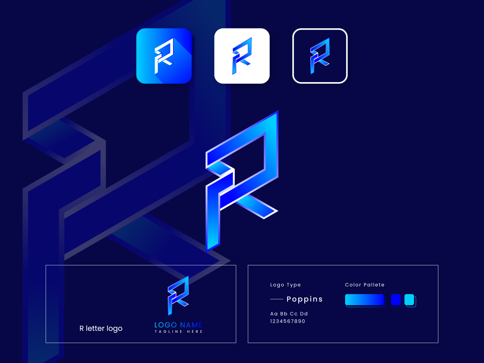 R letter logo by Rakibul Islam on Dribbble
