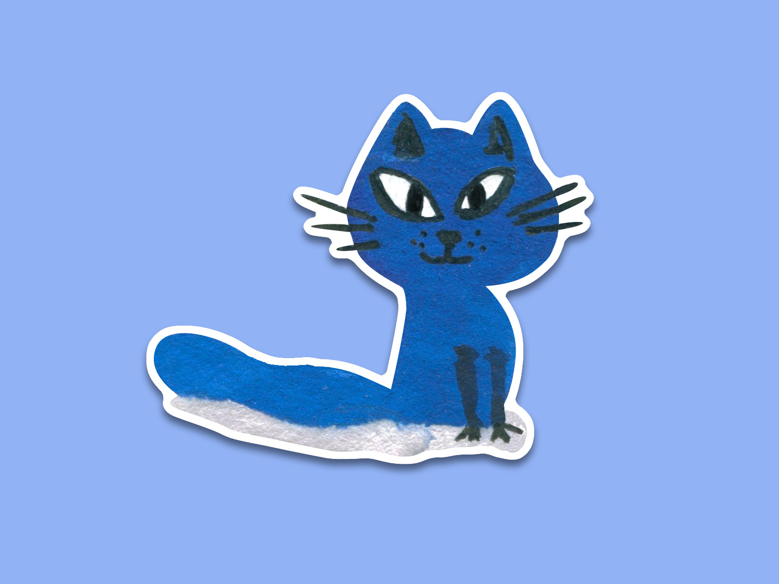Blue Cat #6 by Nataliia Manych on Dribbble