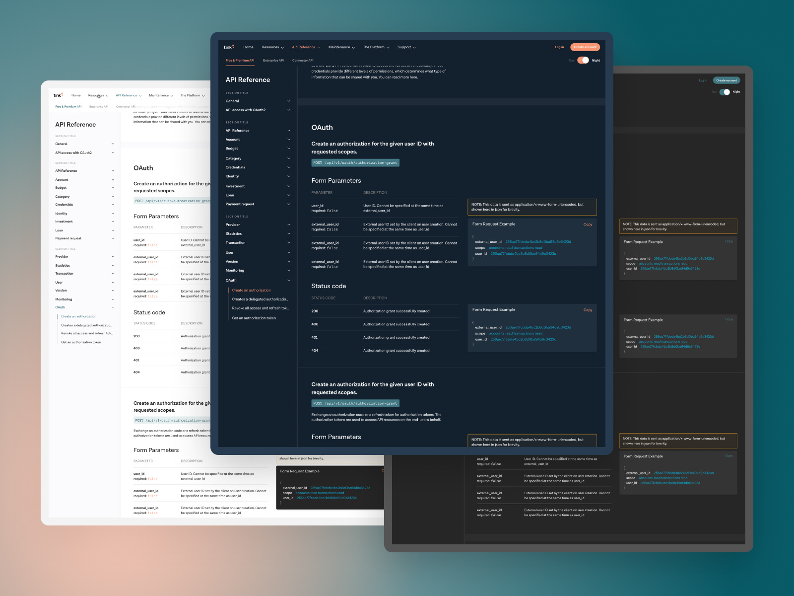 Documentation portal themes by William Bengtsson on Dribbble