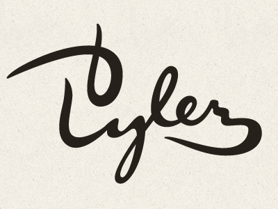 Signature by Tyler Fleck on Dribbble