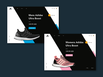 Adidas Ultra Boost UI Concept by Sanjin Halilovic on Dribbble