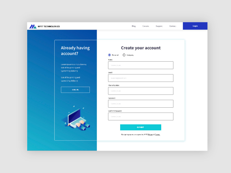 MFIT Website Redesign by Shivangi Sah on Dribbble
