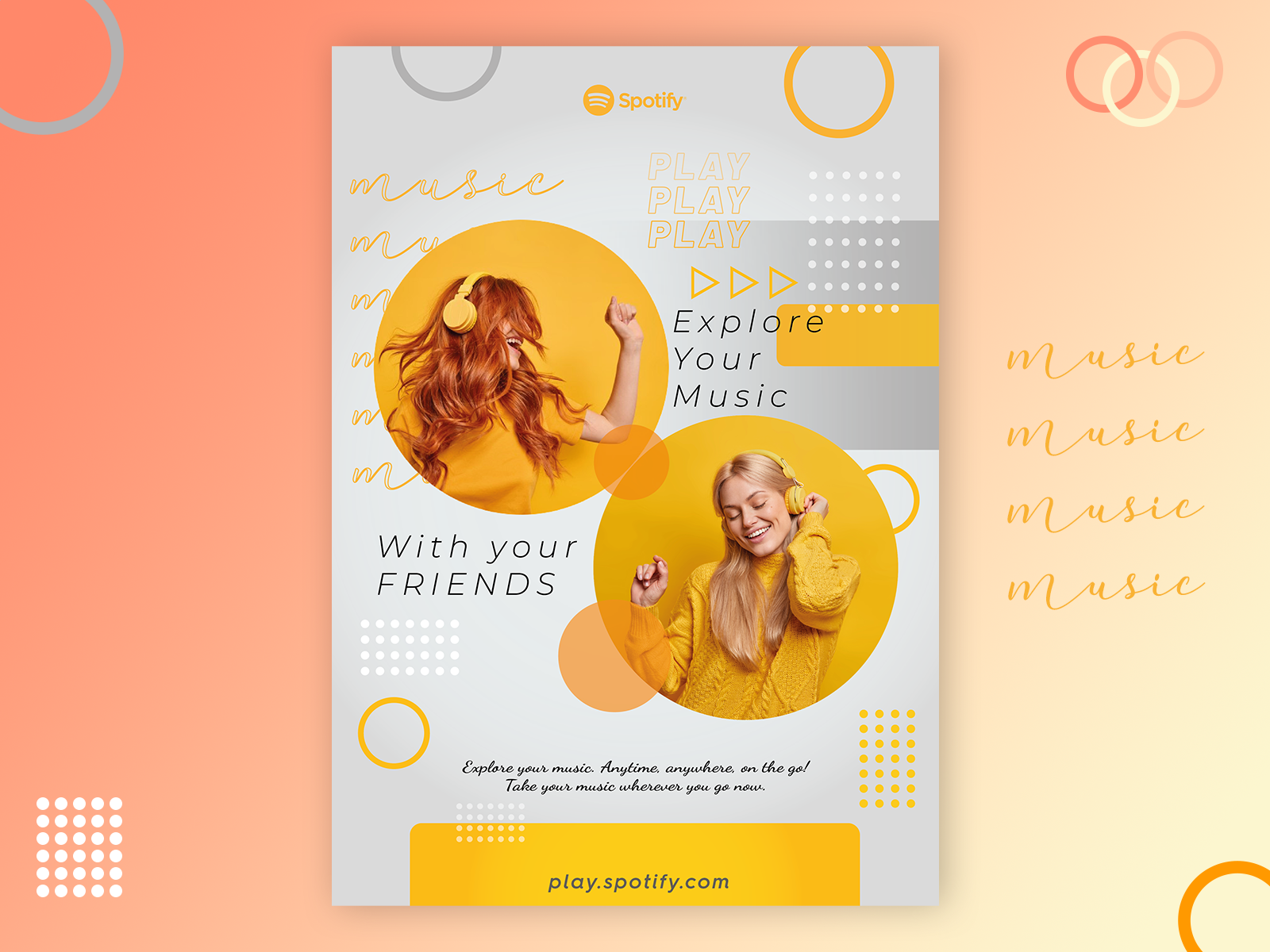 Music Streaming Flyer/Poster by Ahmed Salah on Dribbble