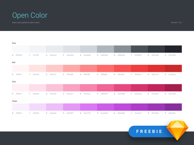Open Color Sketch Freebie by Gen Kazak on Dribbble