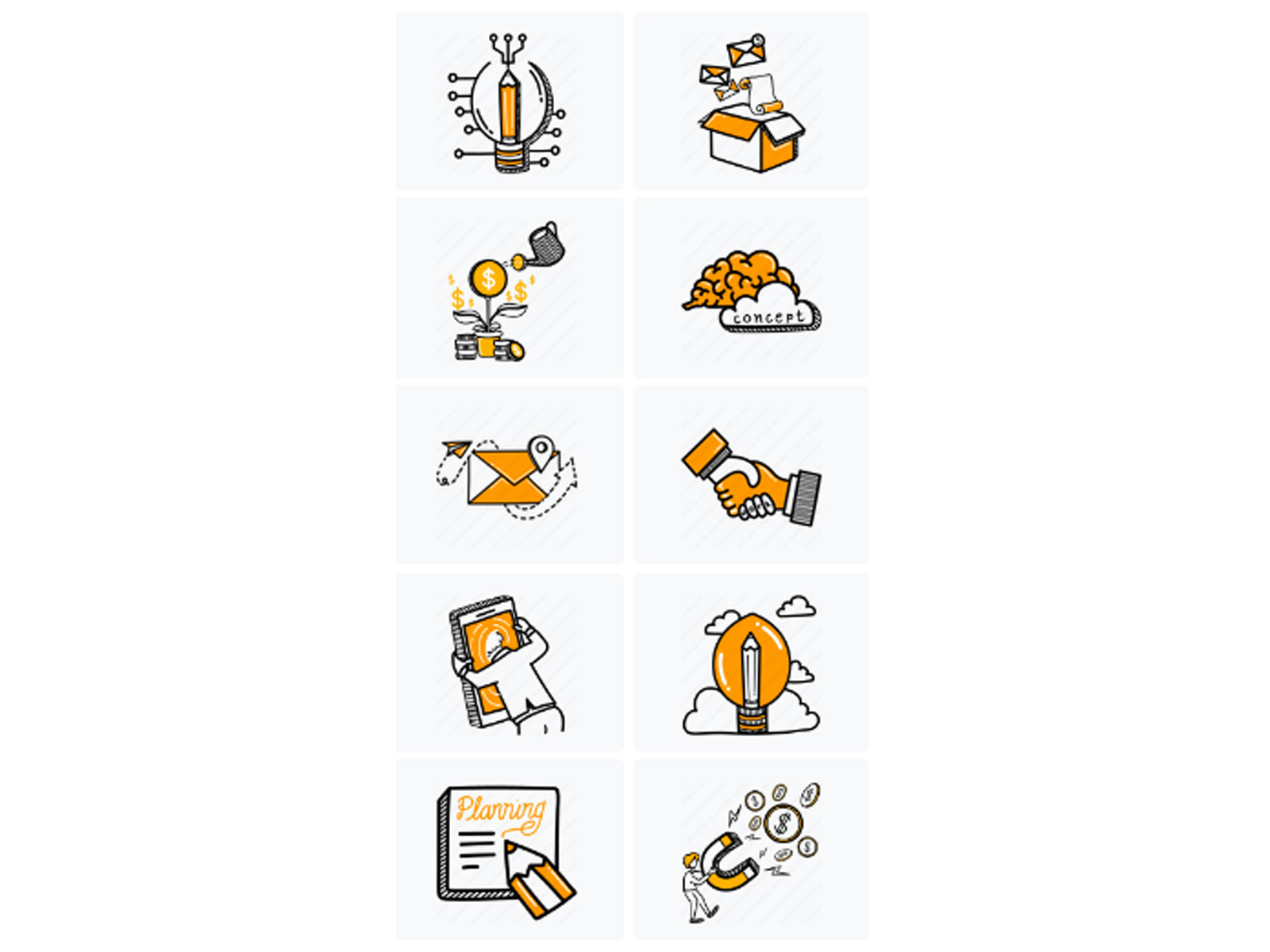 Micro Illustrations- Set 2 icon pack by popcornarts on Dribbble