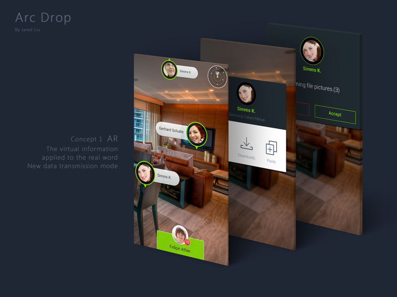 Arc Drop by jared liu on Dribbble