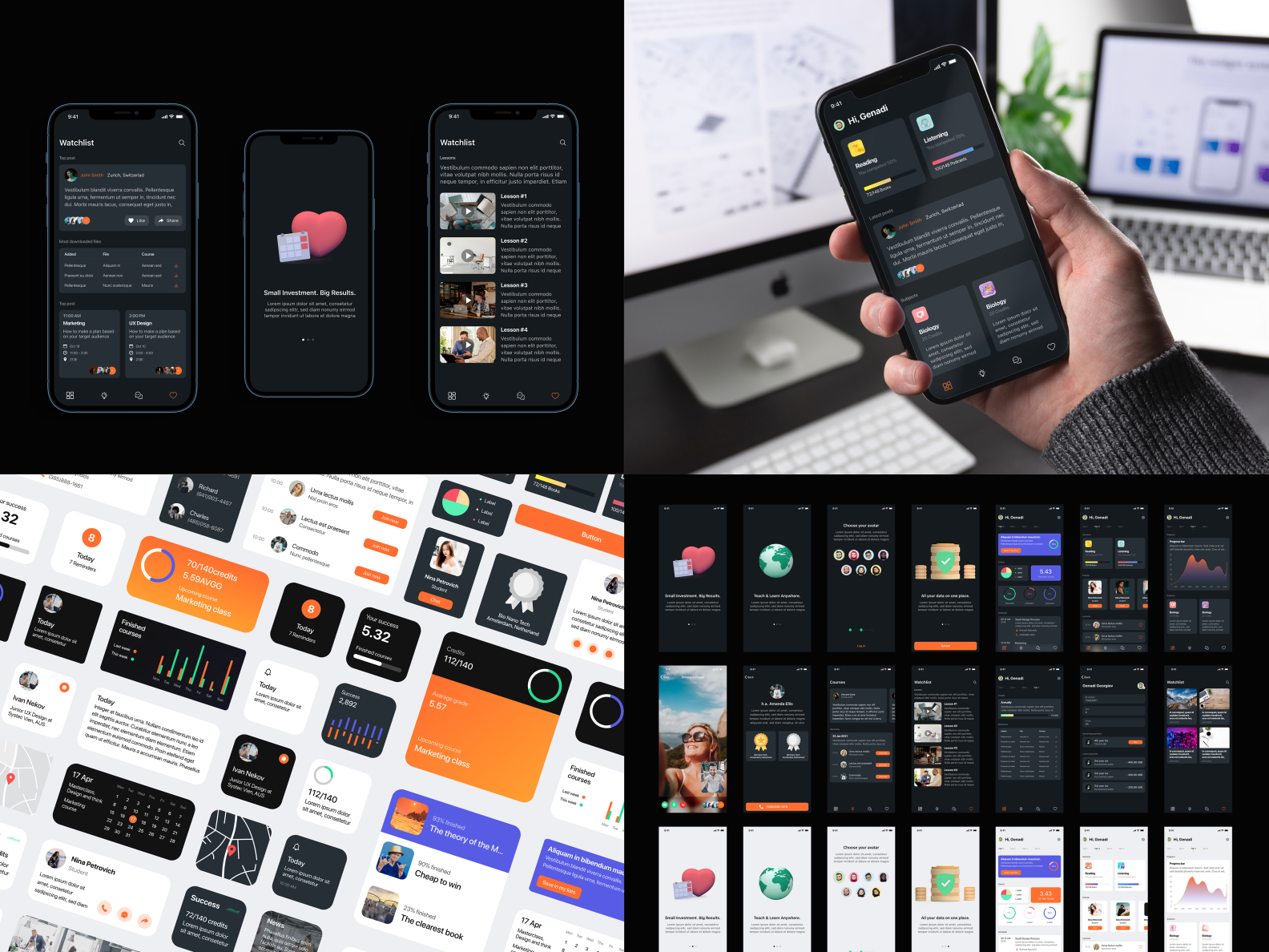 Mobile Application UI Kit by Genadi Georgiev on Dribbble