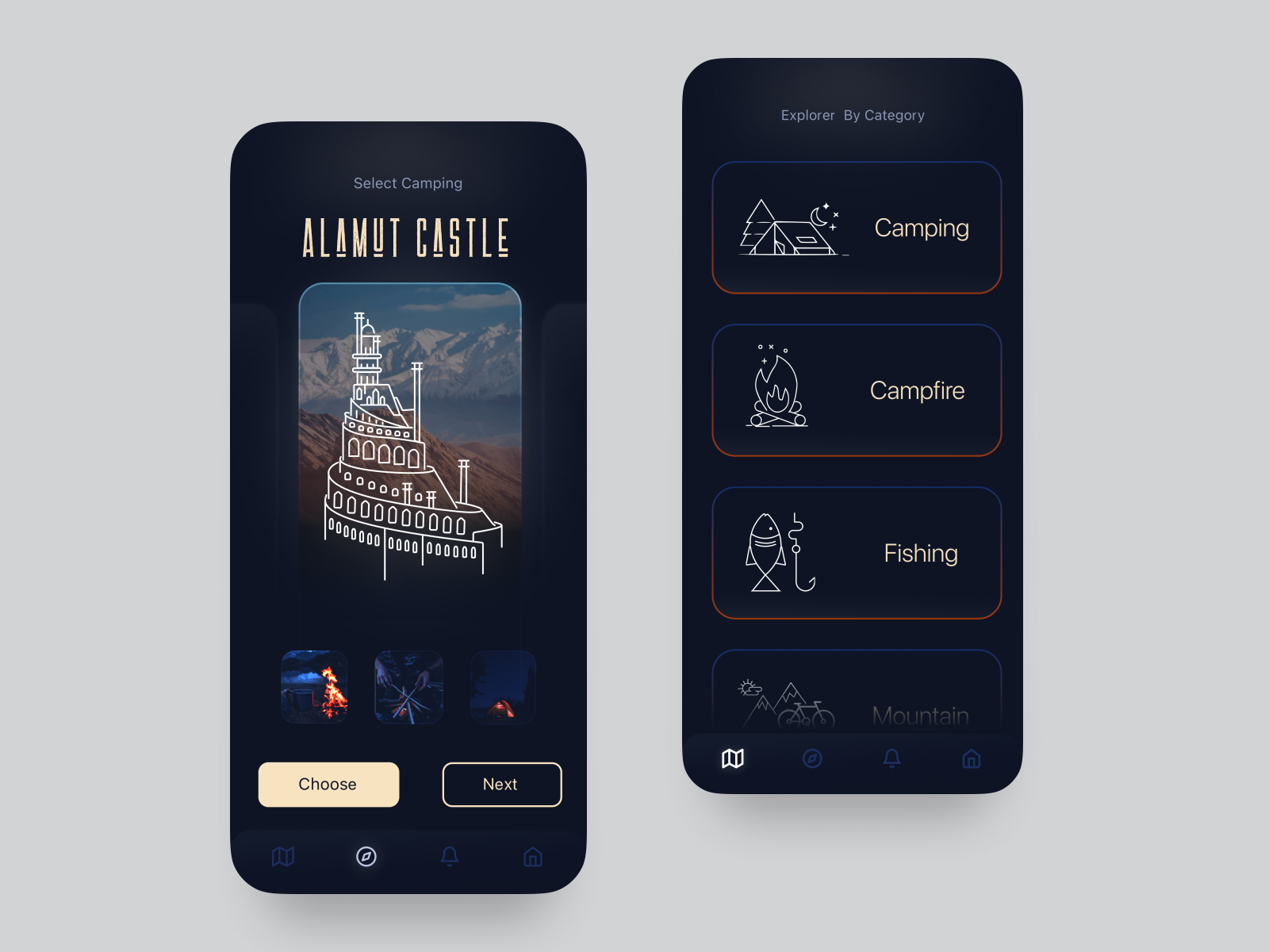 Camping UI UX App by Ramin on Dribbble