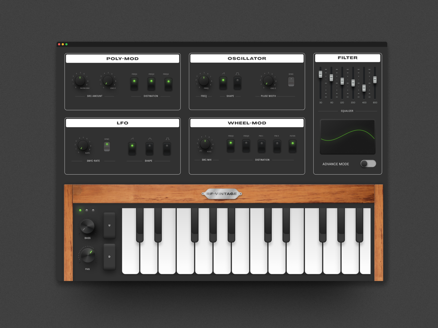VINTAGE SYNTH by Ramin on Dribbble