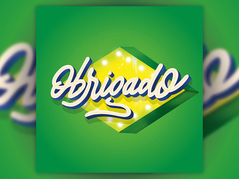 Obrigado by byvince on Dribbble