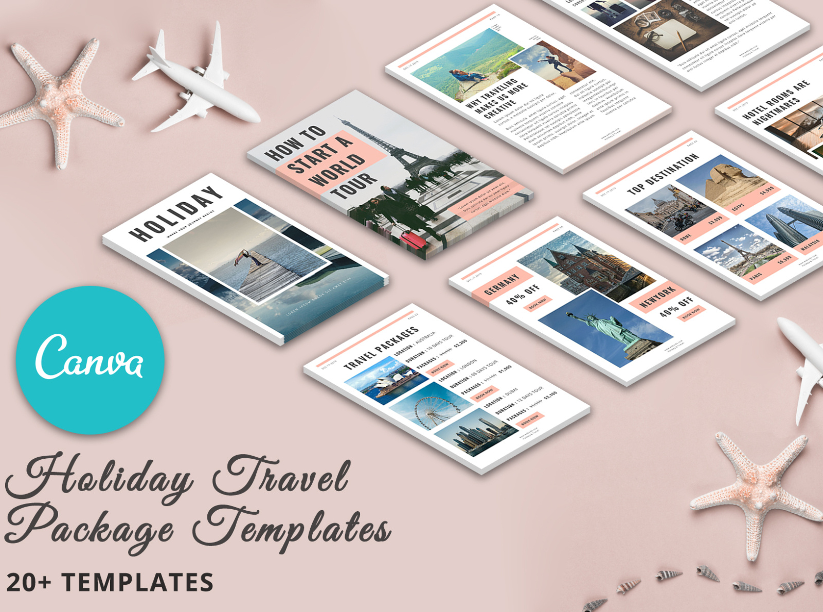 Holiday Travel Package – Canva Templates by Pennyblack Templates on ...