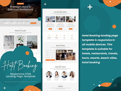 Hotel Booking – Responsive HTML Landing Page Template by Pennyblack ...