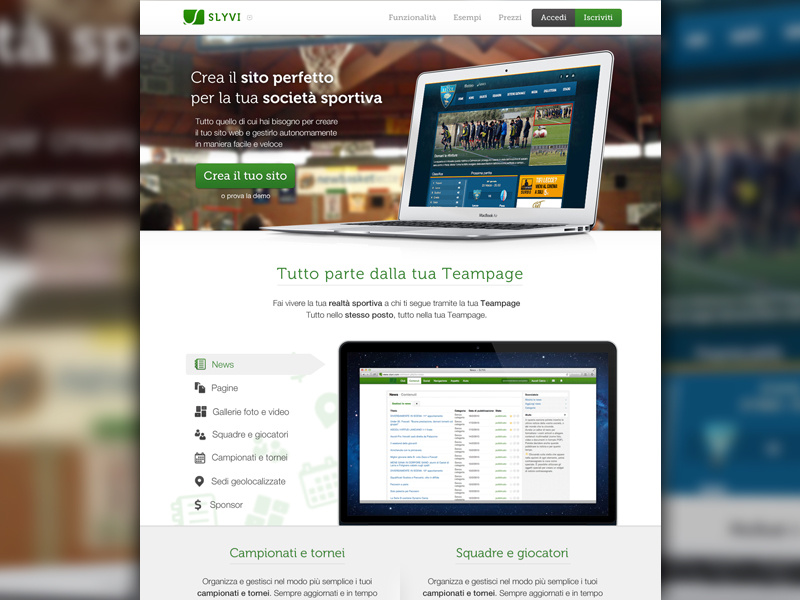 SLYVI new homepage by Enrico Capone on Dribbble