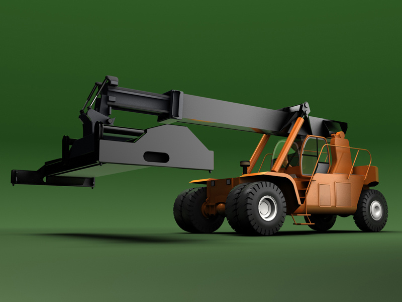 3D Reach Stacker by Brian Lanier on Dribbble