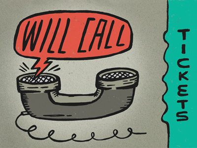Will Call Tickets by Ryan Doggendorf on Dribbble
