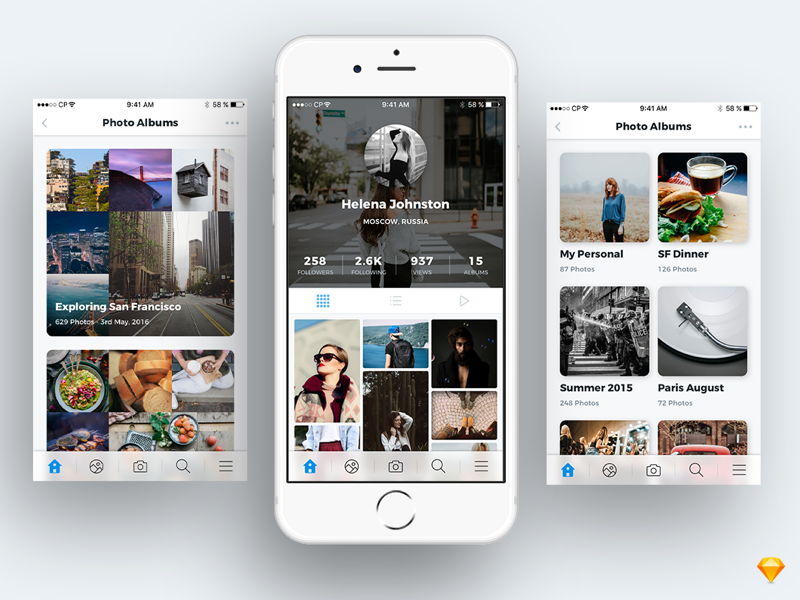 Photo Sharing App Idea by Chintan Pokiya on Dribbble
