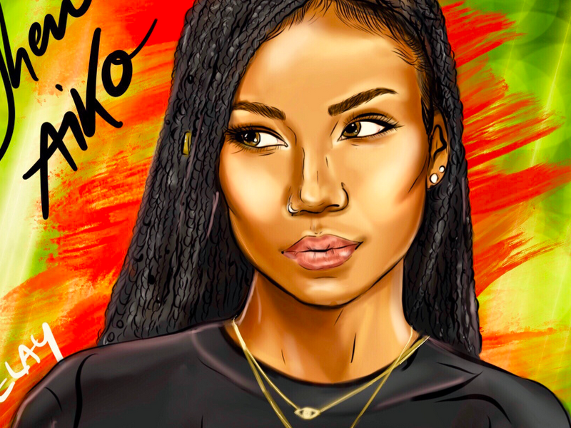 Jhene Aiko - Illustration by Livin Elay on Dribbble