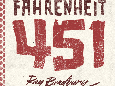 Fahrenheit 451 Cover by Jonathan Bush on Dribbble