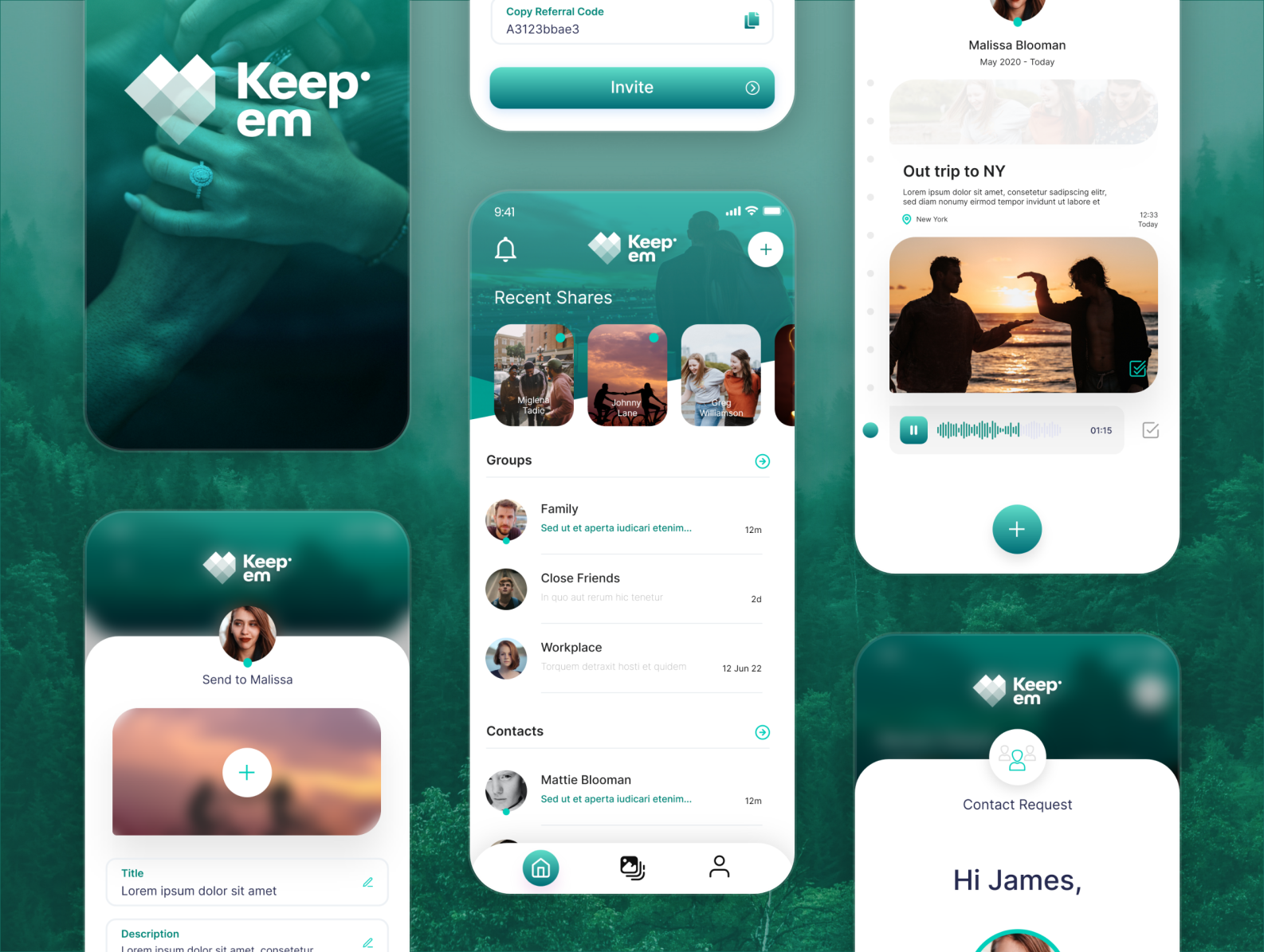 Family Memories & Journey App by M. Zeeshan on Dribbble