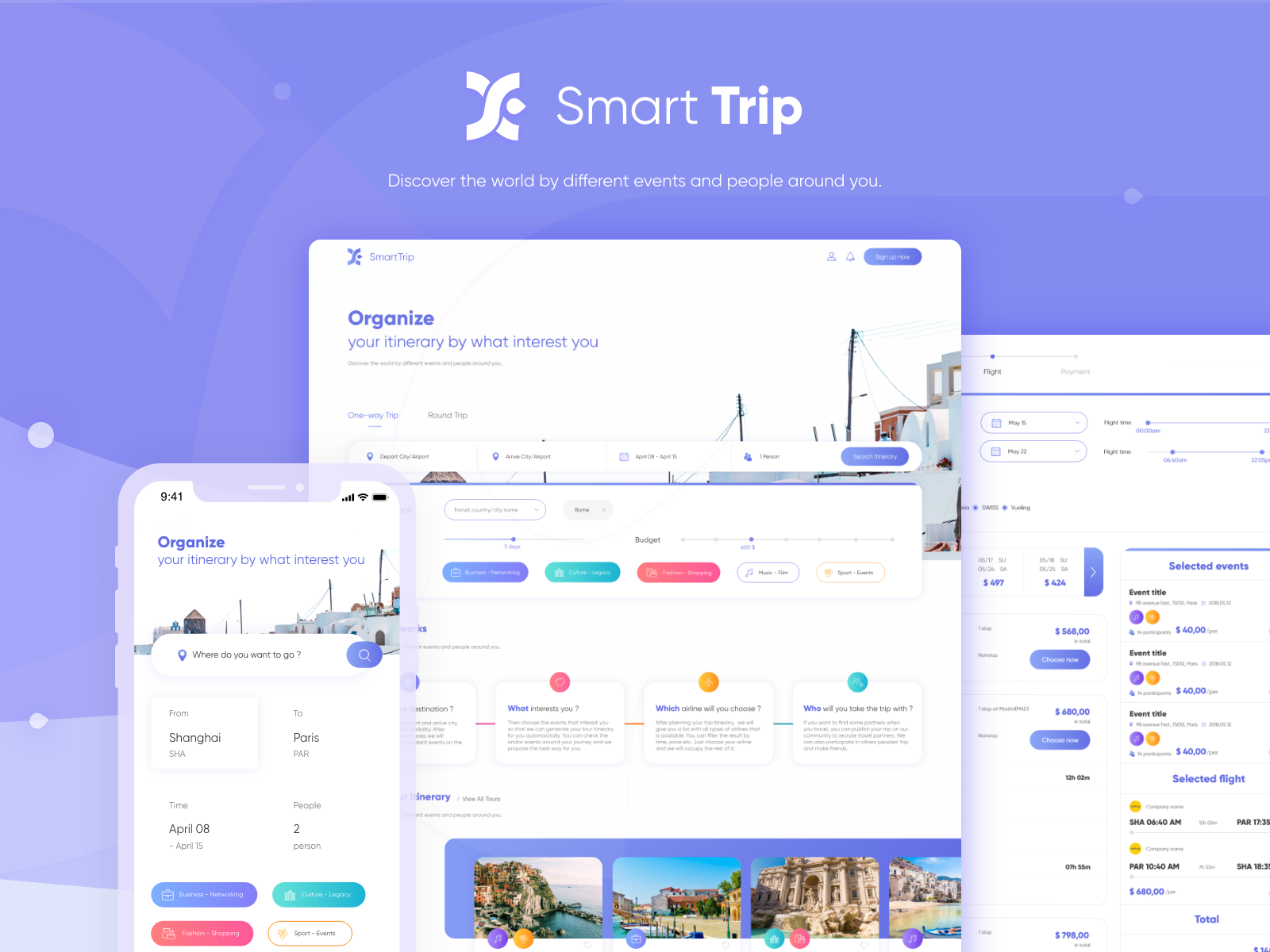 Smartrip by Yifan Ding ⛵ on Dribbble