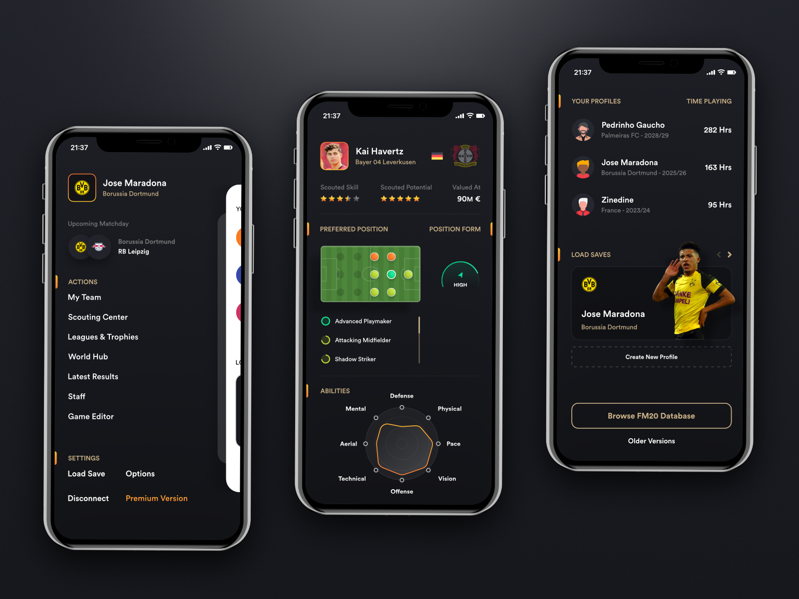 FManiac - Football manager mobile app by Piotr Kosmala on Dribbble