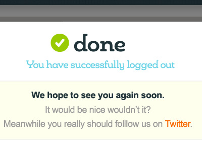 Confirmation screen by Laurence McCahill on Dribbble