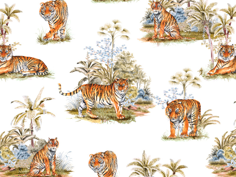 Tiger Print by Tashi on Dribbble