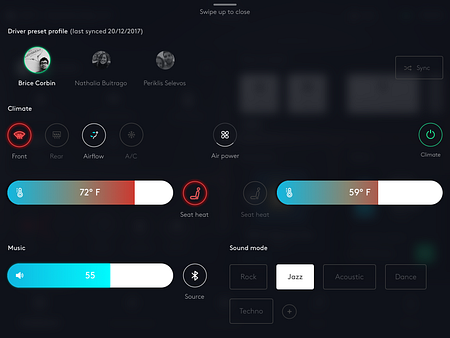 Car screen dashboard UI by Brice Corbin on Dribbble