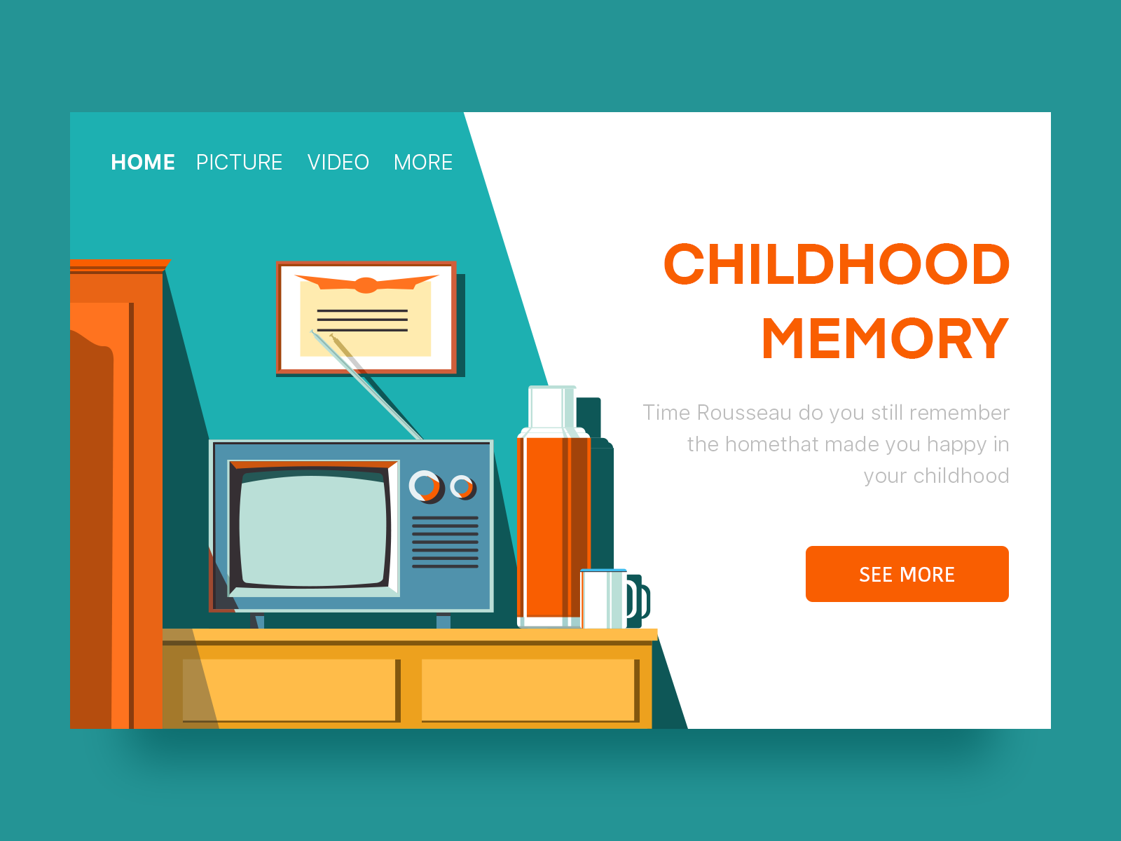 Childhood Memory by JiangJianger for CoCo on Dribbble