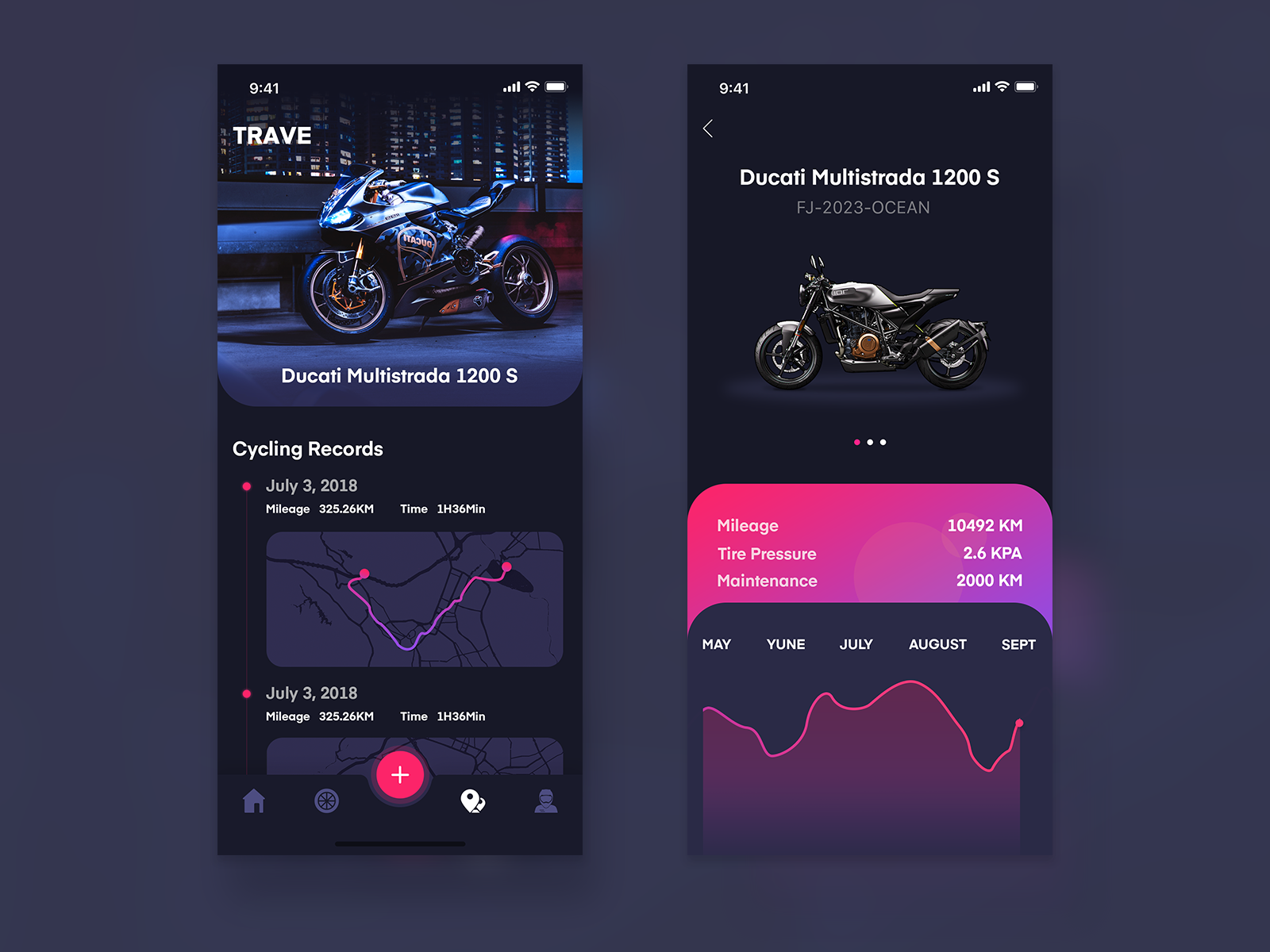 Moto Rider Travel App Design by JiangJianger for CoCo on Dribbble