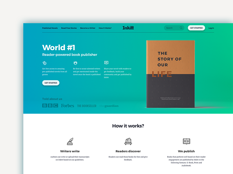 Inkitt Redesign | Optimist Hunter