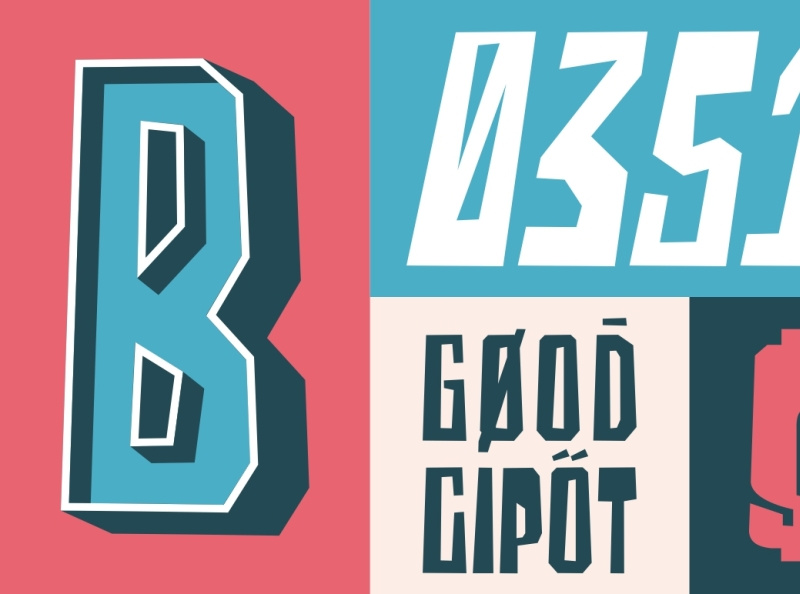 Blocky - Display Font by Garisman Std. on Dribbble
