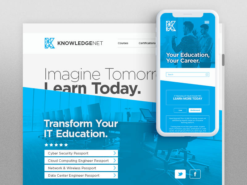 KnowledgeNet Mockup by Toby Riley on Dribbble