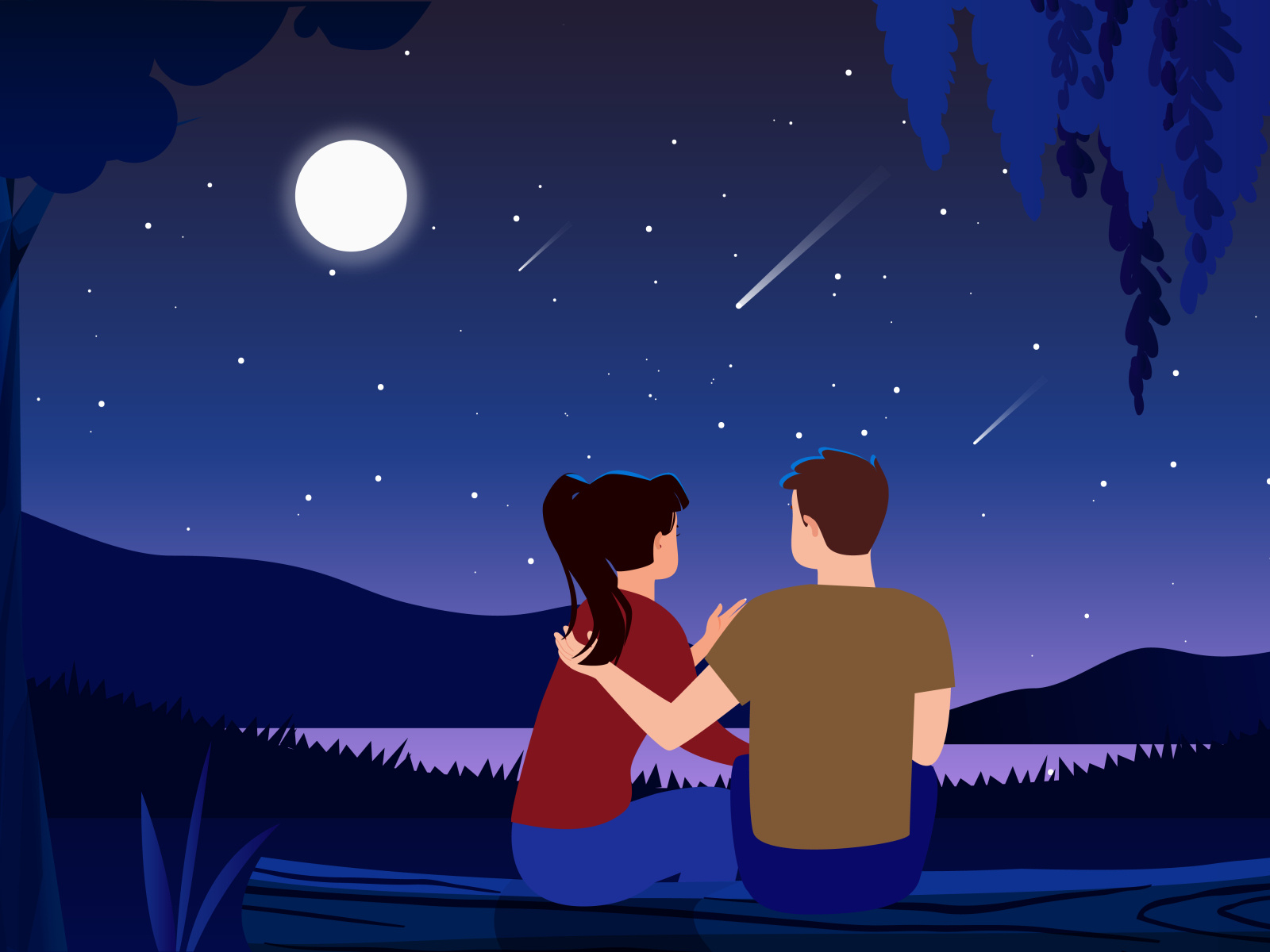 Moon mood by LEBERUS on Dribbble