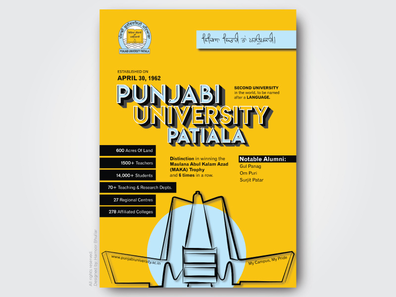 Campus Poster by Harnoor Bhullar on Dribbble