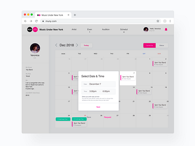 Scheduling System Web UI by Chiiing on Dribbble