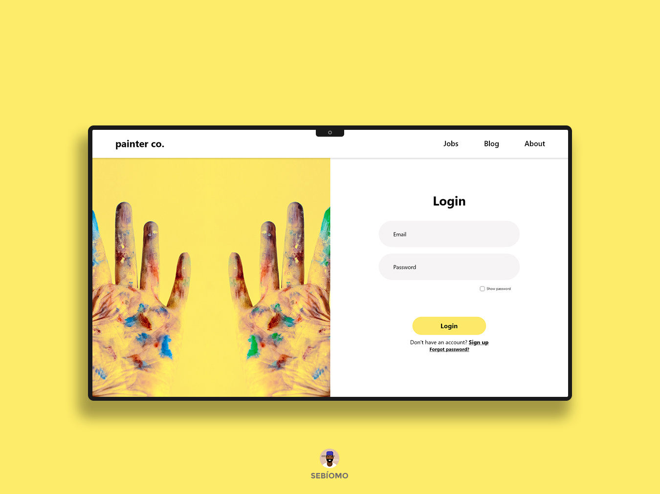 Sign in Page by Anuoluwapo Sebiomo on Dribbble