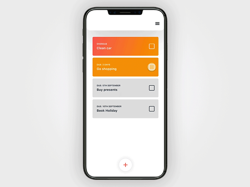 To do app Animation by Sarah Preston on Dribbble