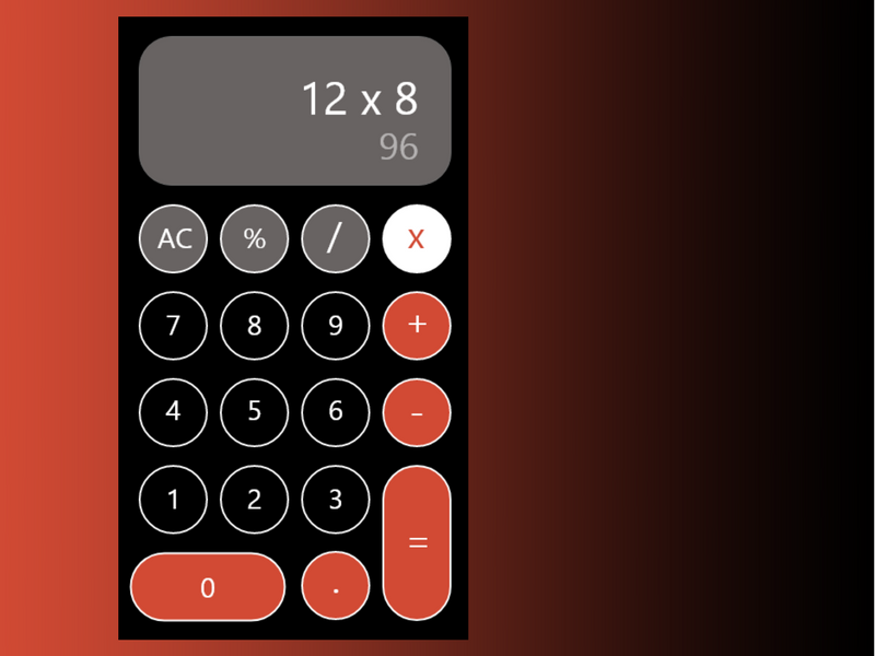 Calculator by Malvi on Dribbble
