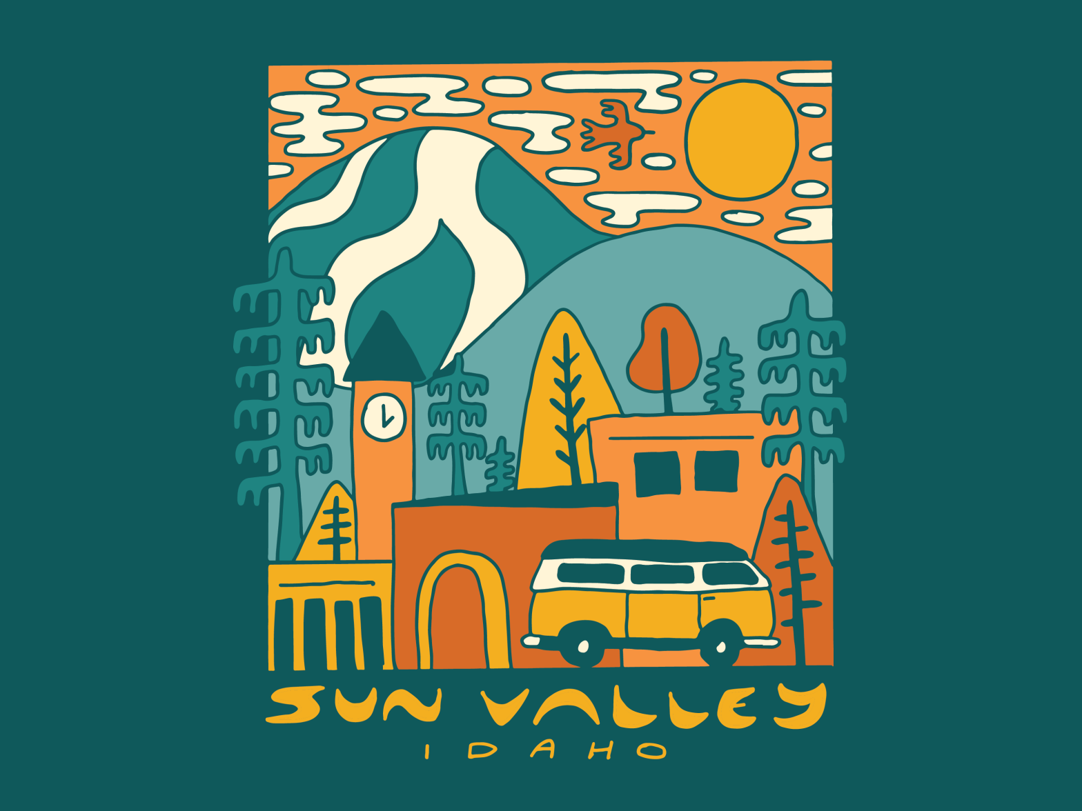 Sun Valley by Kika MacFarlane on Dribbble