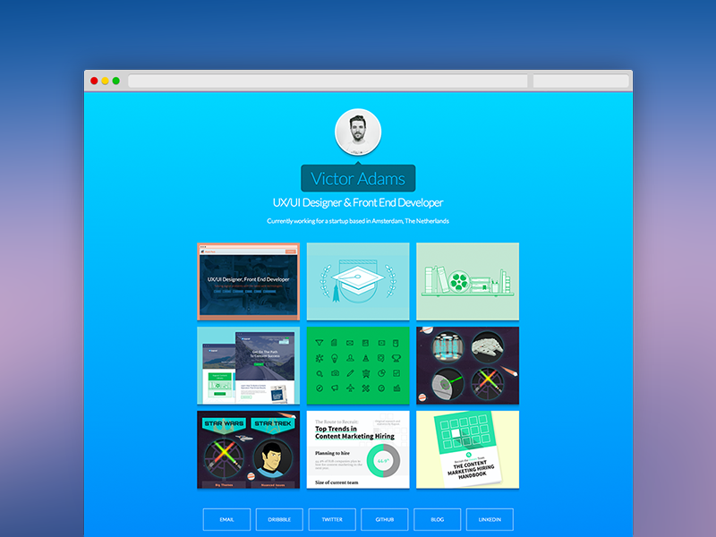 Revo - Dribbble HTML Template by Mark Peck on Dribbble