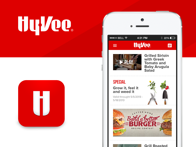 Hy-vee App - Re-design by Taqtile on Dribbble