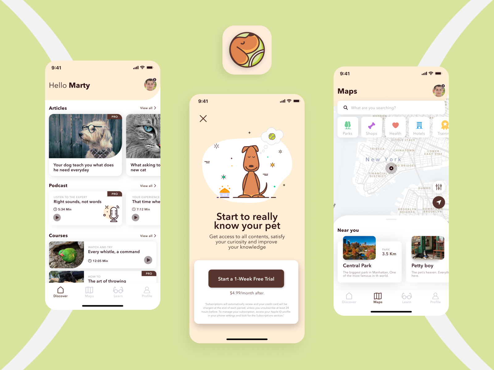 Pets Lover App | Designflows 2020 Contest by Raffaele Mermina on Dribbble