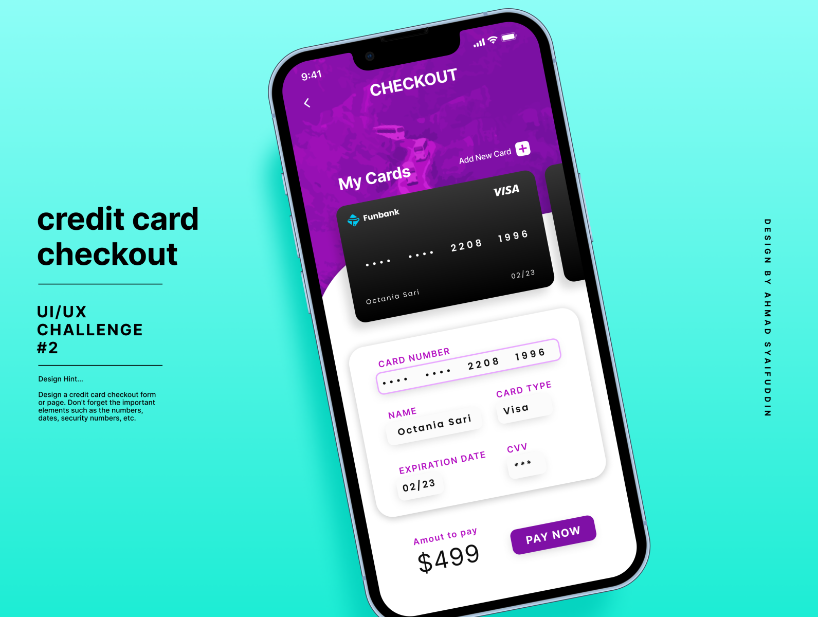 UI/UX Challenge day 2 #2 by Ahmad Syaifuddin on Dribbble