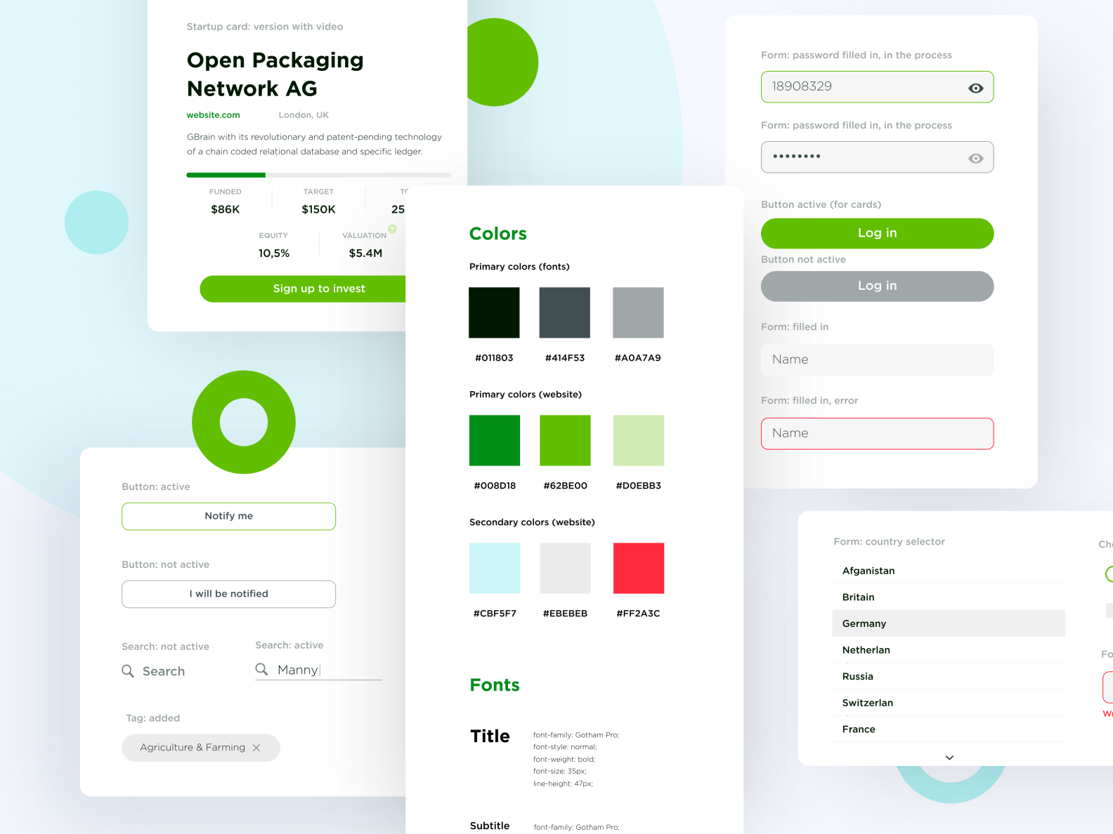 Design System Elements by Maria Borysova on Dribbble