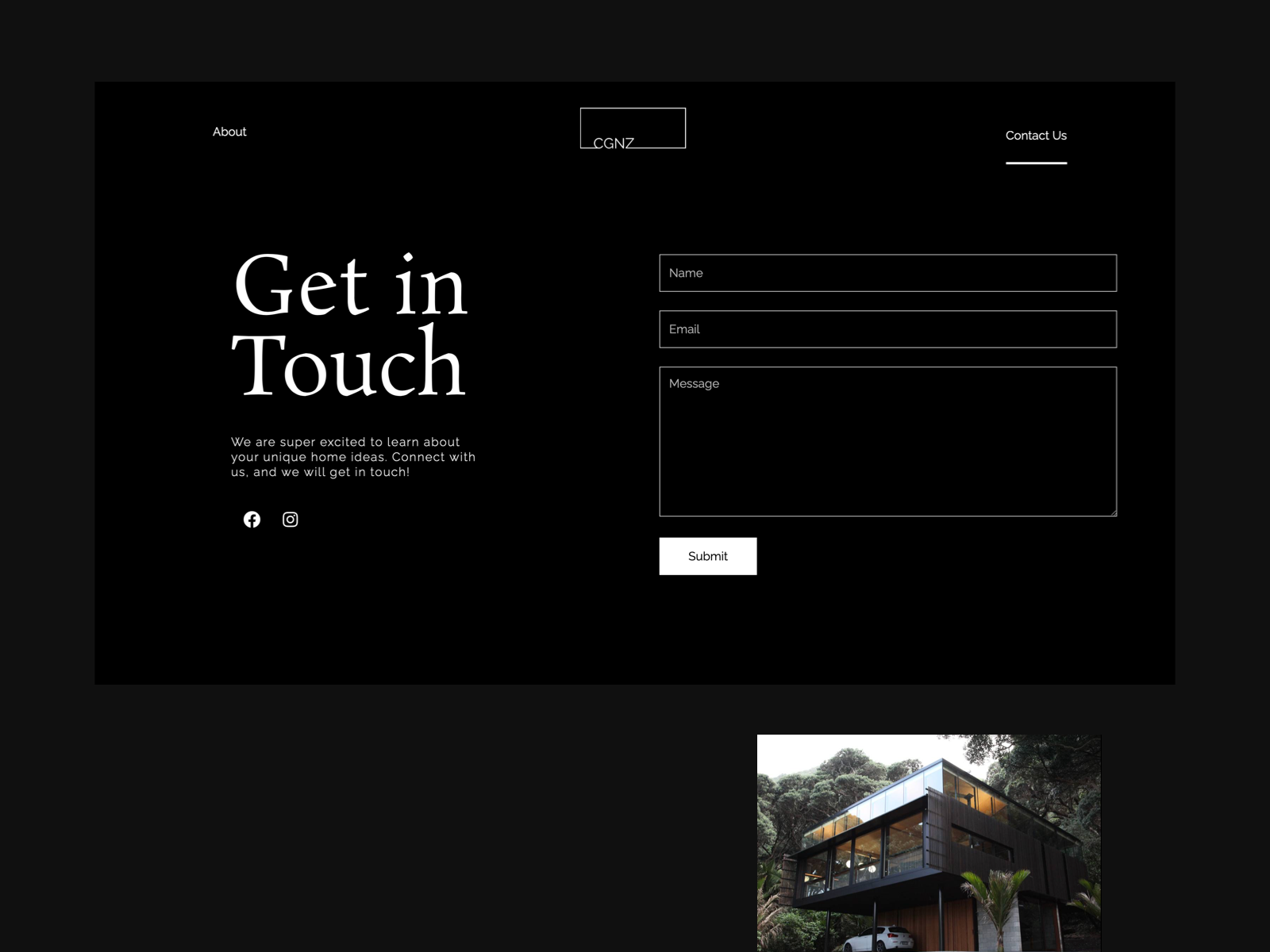 Minimalistic Contact Page by Eirin Harterink on Dribbble